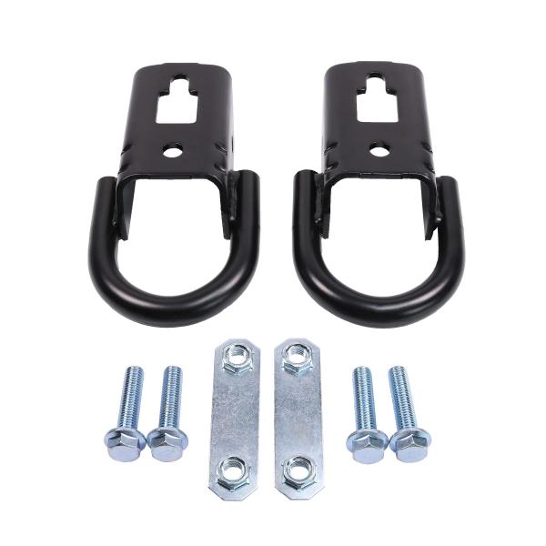 商品名: JDMSPEED 牽引フック フロント右または左 高耐久 Dリングセット (2) FL3Z17A954C フォード用 交換用 JDMSPEED New Tow Hook Front Right or Left Heavy Duty...