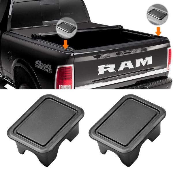商品名: Moonlinks Ram 1500 Stake Pocket Covers, Rear Truck Bed Rail Stake Pocket Cover Compatible with Dodge Ram 2019 2020 ...