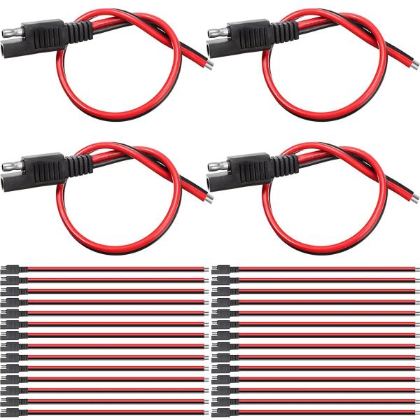 商品名: Frienda 14 AWG コネクタケーブル SAE 30cm 2ピン シングルプラグ クイックディスコネクトパワー 自動車 延長ケーブル オートバイ 車 充電器 8個 Frienda 8 PCS 14 AWG Connecto...