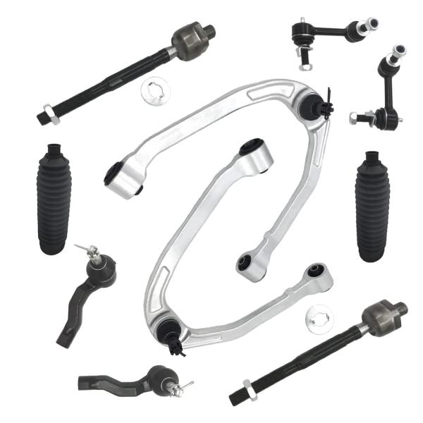 商品名:  Frenzybro 10 Pcs Suspension Kit Front Control Arms Tie Rods Sway Bars Rack Pinion Boots Replacement for 2003-2007 ...