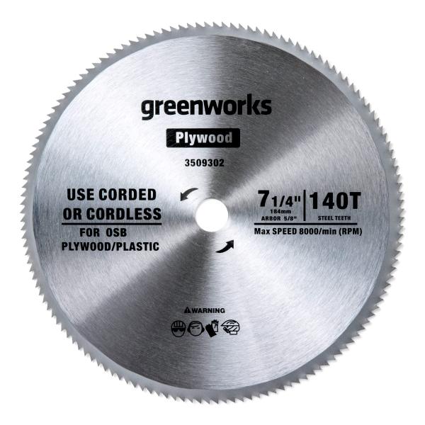 商品名:  Greenworks 24V 7-1/4 " 140T Circular Saw Bladesブランド: Greenworks商品サイズ: Circular Saw Blade高さ: 23cm横幅: 22cm奥行: 1cm重量:...