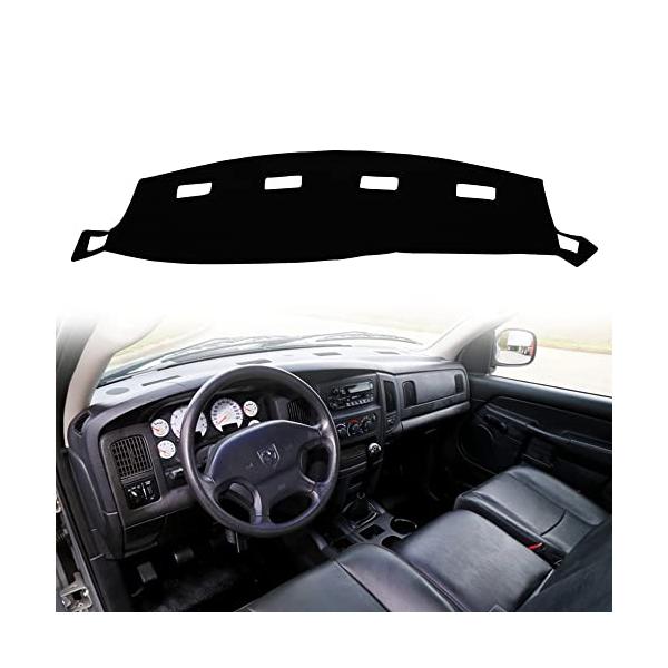 商品名: KEDAKEJI ブラック ダッシュボードカバー ダッシュカバー マット 2002-2005 ダッジ・ラム 1500 2003-2005 2500/3500 (am 02-05) KEDAKEJI Black Dashboard ...