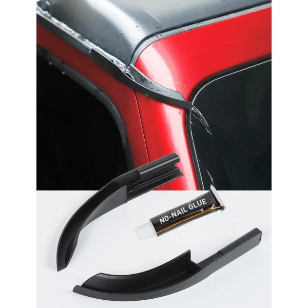 商品名: Savadicar (サバディカー) アップグレードバージョン 雨どいエクステンション ルーフハードトップ ABS 雨溝ダイバーター 雨水ディフレクター 2018-2023 Jeep Wrangler JL JLU &amp; G...