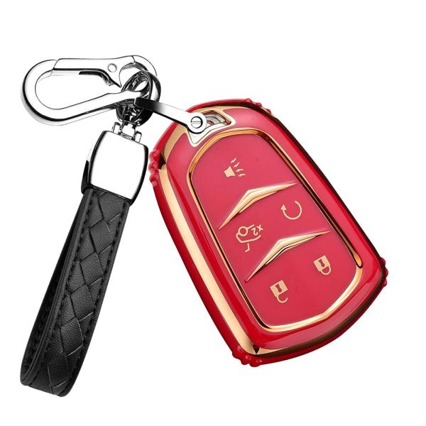 商品名:  HIBEYO 5 Buttons Replacement Keyless Entry Remote Key Fob Case Shell Cover for Cadillac ATS CTS SRX XTS HYQ2AB Ful...