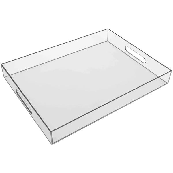商品名:  Sooyee Acrylic 16" x 12" Plastic Tray for Coffee Table,Kitchen,Bathroom,Food,Vanity Countertop,Large Ottoman Decor...
