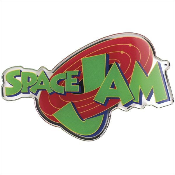 商品名: Fan Emblems Space Jam 96 Chrome Logo Car Decal ? Clear Resin Coated Automotive Sticker for Cars, Laptops, Most Smoo...