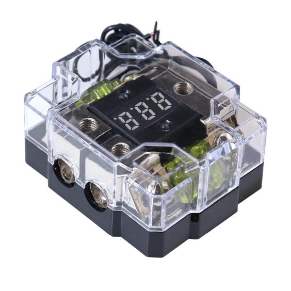 商品名:  Bumbesti 100A Fuse Holder Digital Display One Out Two Insurance Seat 100A Fuse Block Car Audio Digital Led Display...