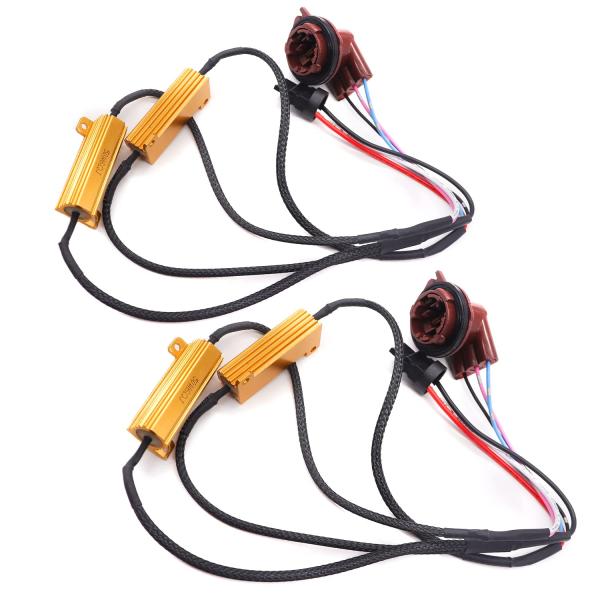 商品名: mankk 2個 3157 3057 4157 LED 抵抗器キット 50W 6 Ohm ウィンカー バルブ リレー ハーネス 抵抗アダプター 点滅 エラーコード 警告 キャンセラー ウィンカー バルブ リレー ハーネス 3157...