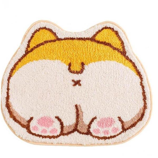 商品名:  Froiny Cartoon Corgi Butt Carpets Cute Door Rugs Living Room Entrance Doormats Home Floor Mats for Bathroom Kitche...