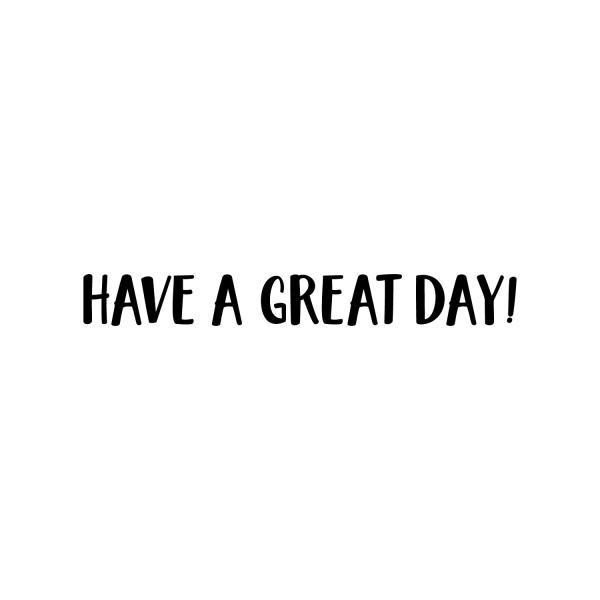 商品名:  Vinyl Wall Art Decal - Have A Great Day! - 4" x 30" - Trendy Inspirational Positive Quote Sticker for Coffee Shop ...