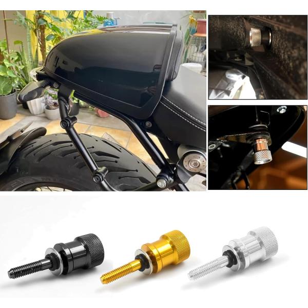 商品名Midimttop オートバイ アルミニウム リアフェンダー 助手席シート ボルト ネジ 取り外し工具不要 クイックリリースシートネジ固定ねじ B.MW R Nine T R9T RNINET 2014 2015 2016 2017 ...