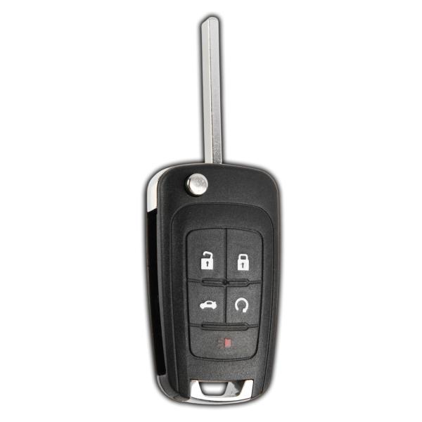 商品名: KeylessOption Flip Remote Key Fob 5btn Remote Start for GM (OHT01060512) KeylessOption Key Fob Replacement for 2010...