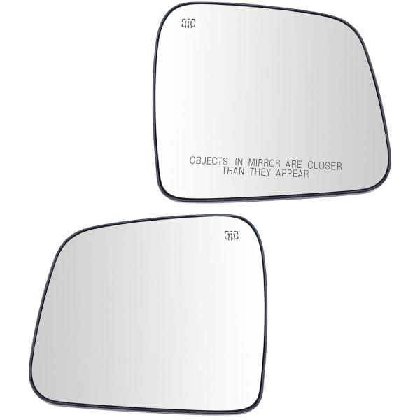 商品名:  TRQ Exterior Side View Door Mirror Glass Heated LH RH Pair Compatible with Dodge Jeep SUVブランド: TRQ高さ: 8cm横幅: 10cm奥...