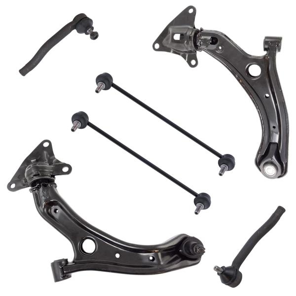 商品名:  TRQ Front Lower Control Arm Ball Joint Stabilizer Sway Bar Link Tie Rod End Steering &amp; Suspension Kit 6 Piece ...