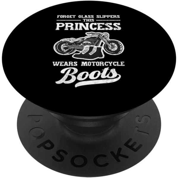商品名Forget glass slippers this princess wears Motorcycle Boots PopSockets Swappable PopGripブランド：Motorcycle Design商品サイズ：高さ...
