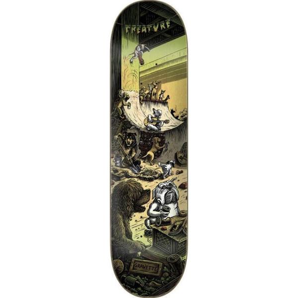 商品名: Creature Gravette Bridge Dawgz スケートボードデッキ 8.4インチ Creature Gravette Bridge Dawgz Skateboard Deck - 8.375"ブランド: CREAT...