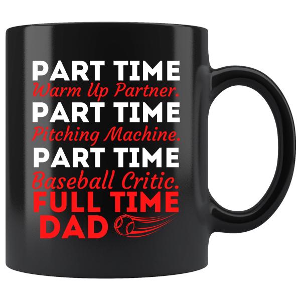 商品名:  FunnyLazy Mens Part Time Warm Up Partner Pitching Machine Baseball Dad Birthday Black 11Oz Cup Mug Cupsブランド: Funny...