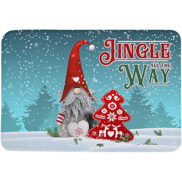商品名Prironde Christmas Front Door Mats Outdoor Indoor Kitchen Mat Gnome Winter Snowflake Xmas Tree Entrance Doormat Non-S...