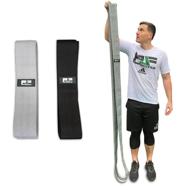 商品名PJF プレミアムパフォーマンス 76インチ 延長された長さの抵抗バンド 筋力、可動性、プライオメトリックエクササイズ用 (グレー - M)PJF Premium Performance 76 Inch Extended-Length...