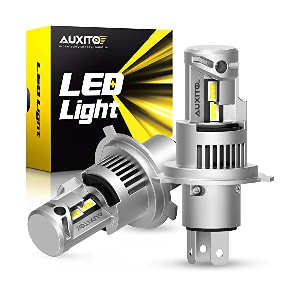 商品名:  AUXITO New Upgraded H4/9003 LED Bulbs, 20,000LM Ultra Bright, 6000K Xenon White, Wireless HB2 LED Bulbs, Halogen R...