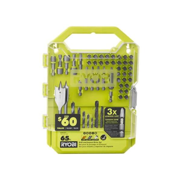 商品名: リョービ(RYOBI) ドライバードリル インパクトドライブビットセット (65個) ドライブビット A986501 RYOBI Screwdriver Drill and Impact Drive Bit set (65-Pie...