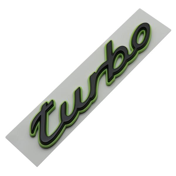 商品名:  Car Body Rear Trunk Lid Chrome Metal Turbo Logo Emblem Badge Decal Sticker 4 SUV (Green)ブランド: Generic高さ: 1cm横幅: 1c...