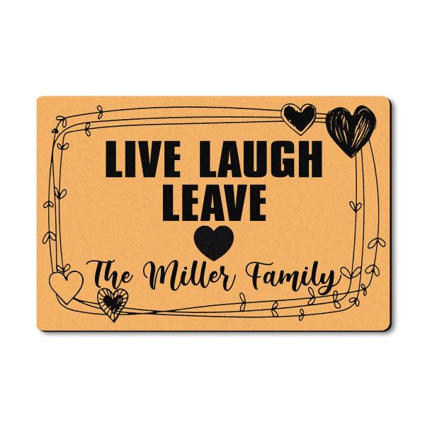 商品名:  VOTANTA Live Laugh Leave Doormat Personalized Funny Welcome Mat 24x16 inch Decorative Area Rugs for Entrance Way I...