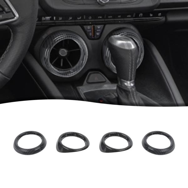 商品名:  RT-TCZ 4 PCS Air Conditioner Outlet Vent Trim Cover Ring Interior Accessories for Chevrolet Camaro 2016-2022 (Carb...