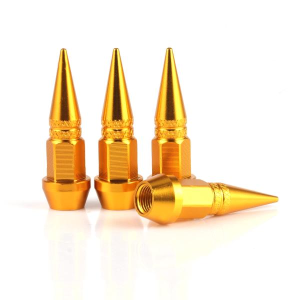 商品名:  SINGARO 45mm Spiked Aluminum Stem Valve Caps,4PCS Dustproof Tire Wheel Stem Caps for Cars,SUVs,Trucks Bicycles and...