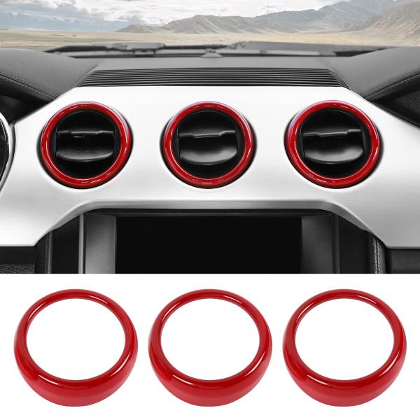 商品名:  RT-TCZ Center Console Air Conditioner Outlet Vent Trim Cover Ring Interior Accessories for Ford Mustang 2015-2022,...