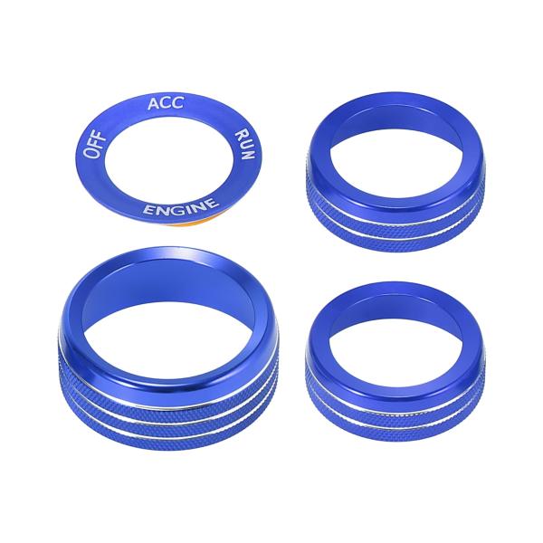 商品名:  X AUTOHAUX Air Conditioner Knob Ring Covers Engine Start Button Cover Set Fit for Dodge Challenger Charger Durango...