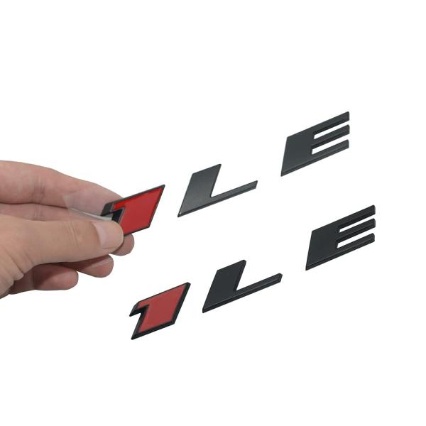 商品名: 2ピース 1LE エンブレム バッジ レター リア サイド 1LE ステッカー カマロ用 (レッド ブラック) 2Pcs 1LE Emblem Badge Letter Rear Side 1LE Sticker Replacem...