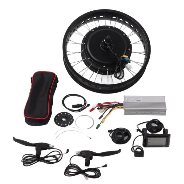 商品名: Dilwe 電動自転車変換キット 48V 1500W 電動スノーモービル 電動バイクハブモーターキット コントローラー付き 20インチ 後輪 防水 電動自転車変換キット Dilwe Electric Bike Conversion...