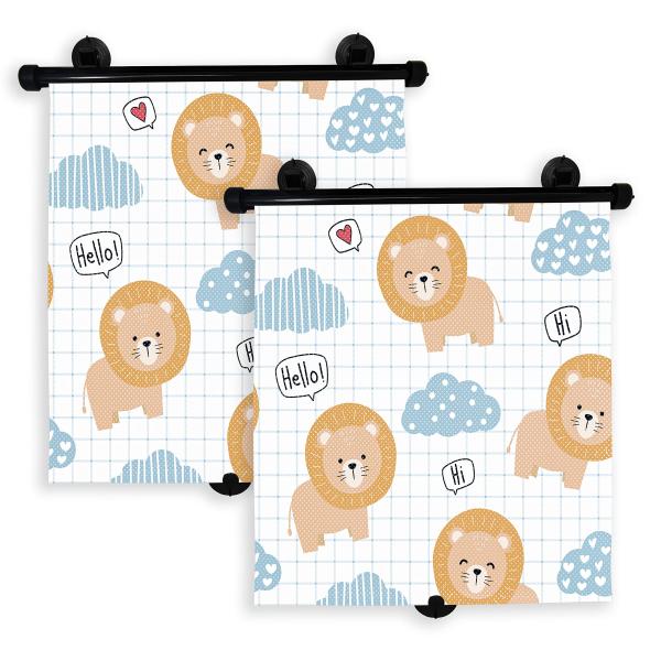 商品名: EcoNour カーウィンドウシェード 赤ちゃん用 (2パック) | 格納式カーウィンドウスクリーン 日光から完全に保護 | 車用ウィンドウサンブロッカーで車を涼しく保ちます | 15インチ x 17インチ EcoNour Car...