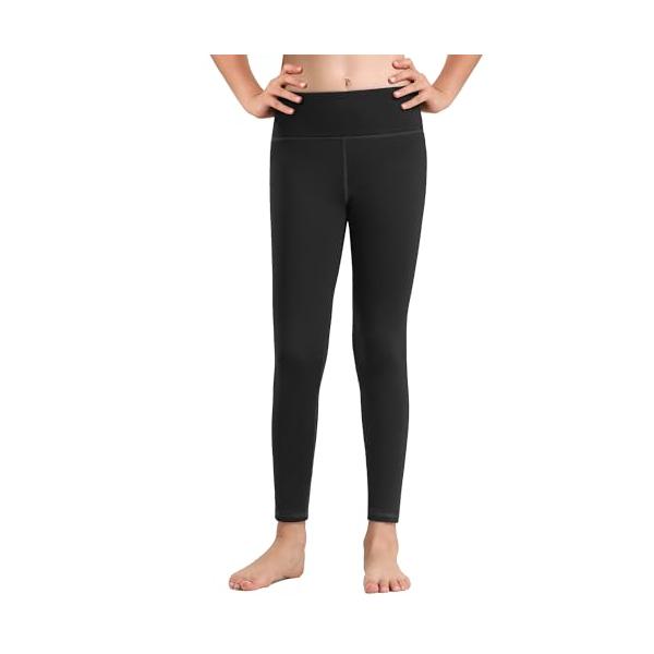 商品名:  Stelle Girls Athletic Leggings Kids Dance Workout Running Yoga Pants with Hidden Pocket (Black, 5-6 Years)ブランド: St...