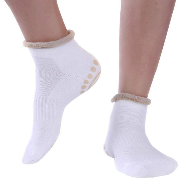 商品名:  GALPADA 1 Pair Yoga Socks Women's Non Anti- Skid Pilate Grip Ankle Socks (Off- White Color)ブランド: GALPADA商品サイズ: One...