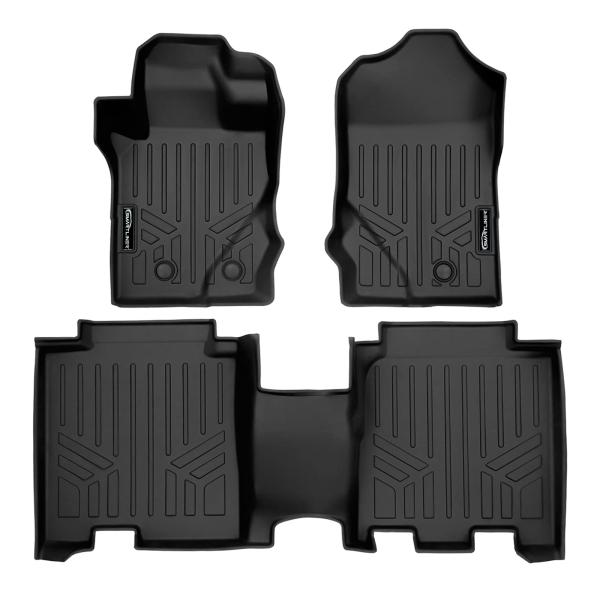 商品名:  SMARTLINER All Weather Custom Fit 2 Row Floor Mat Liner Set Compatible with 2021-2023 Ford Bronco (Only fits 4-Doo...