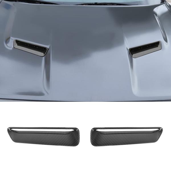 商品名:  RT-TCZ for Dodge Challenger Trim Cover Hood Vents Outlets Vents Cover Trim Interior Decoration Accessories for Dod...