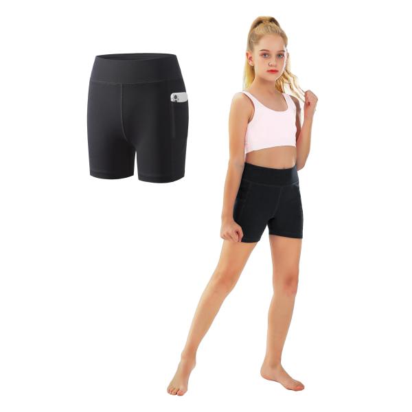 商品名:  MIVEI Youth Girls 4" Volleyball Spandex Shorts - Kid Biker Cheer Dance Yoga Athletic Gymnastics Compression Short ...