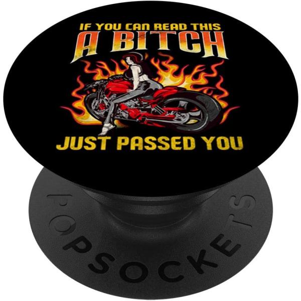 商品名If You Can Read This Just Passed You Pin Up Girl Motorcycle PopSockets Swappable PopGripブランド：Motorcycle Gifts for Bik...