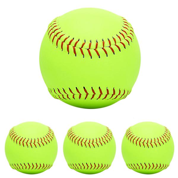 商品名:  GKK Softballs 4 Pack Sports Practice Softballs 12 Inch Slow Pitch Official Size and Weight Softball Autograph Soft...