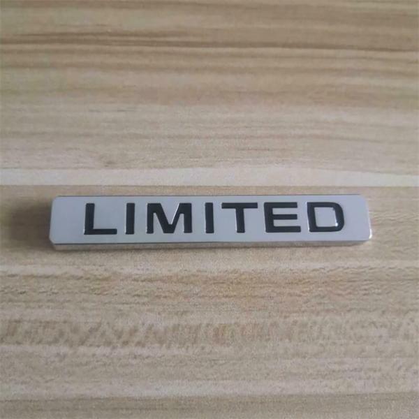 商品名:  3D Metal Silver Limited Logo Car Sticker Side Fender Trunk Badge Emblem Decal (Chrome Black)ブランド: Generic高さ: 14cm横...