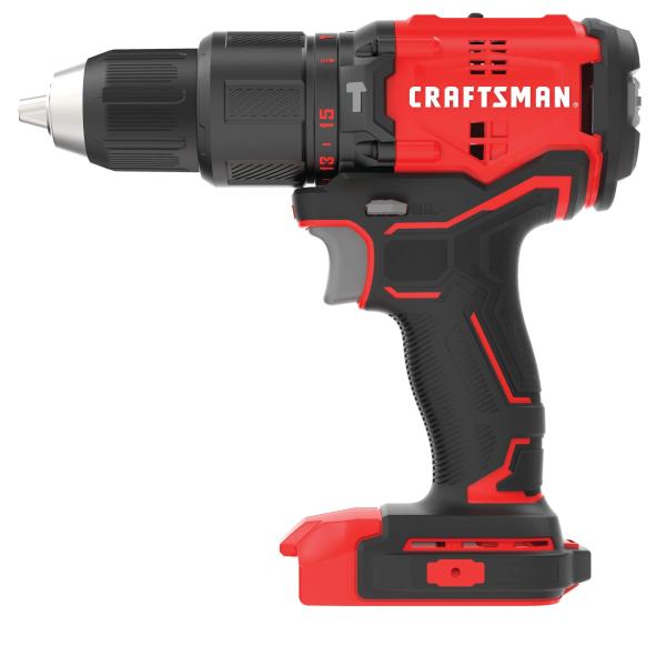 商品名:  CRAFTSMAN 20V Cordless Hammer Drill, Brushless, Variable Speed, Tool Only (CMCD731B)ブランド: Craftsman高さ: 24cm横幅: 22c...