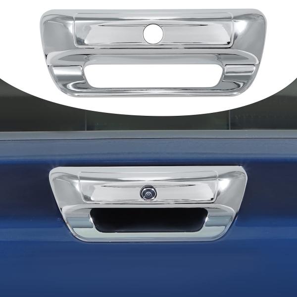 商品名:  SQQP Tailgate Exterior Door Handle Trim Cover, Rear Trunk Grab Handle Cover for 2018-2023 Dodge RAM 1500(Chrome)ブラ...