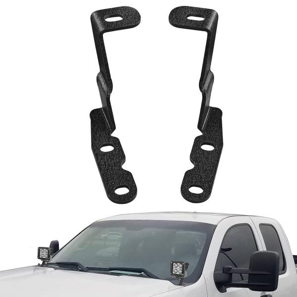 商品名:  HZHIMO Hood Ditch Side Pillar Work Led Light Pod Mount Bracket with 2 Led Offroad Light ＆Wiring Kit Compatible wit...