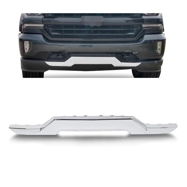 商品名: HECASA フロントバンパー スキッドプレート クローム 2016 2017 2018 2019 シボレー シルバラード 1500 交換用 23243083 GM1044128 HECASA Front Lower Bumper...