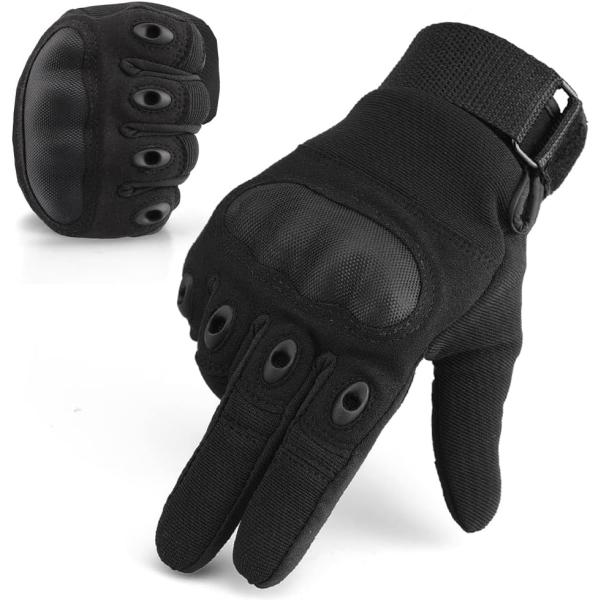 商品名Motorcycle Gloves for Men, Touchscreen Motorcycle Gloves with Hard Knuckle Full Finger Breathable &amp; Protective fo...