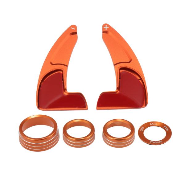 商品名:  X AUTOHAUX Steering Wheel Shift Paddle Extension Trim Air Conditioning Switch Knob Cover Set for Dodge Charger Cha...