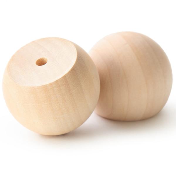 商品名: Pinehurst Crafts 未完成木製ボールノブ キッチンキャビネットノブ 家具DIY ドレッサー引き出し取っ手 手工芸に最適 1-1/2インチ 8個パック Pinehurst Crafts Unfinished Wood ...