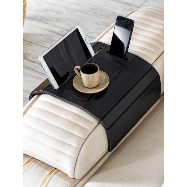 商品名RALLAD Sofa Armrest Tray Couch Arm Table - Perfect Tv Tray Table Holder for Drinks Snacks Remote Control Tablet or Ph...